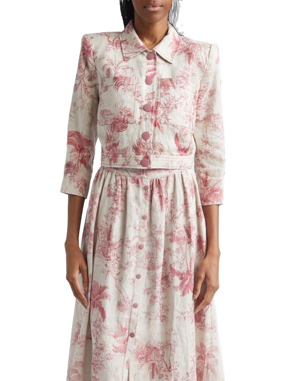 L'AGENCE L'AGENCE Eda Jungle Toile Linen Jacket